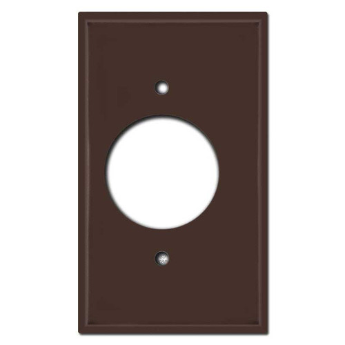 Offset Half Narrow 1.62'' Round Electric Outlet Covers 1/4'' Trim