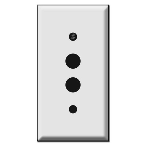 Narrow 2.25'' Push Button Switch Plate Covers | Kyle Switch Plates