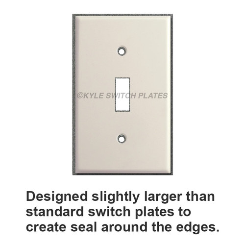 Black Moisture Gaskets for Toggle, Blank, Single Outlet Switch Plates