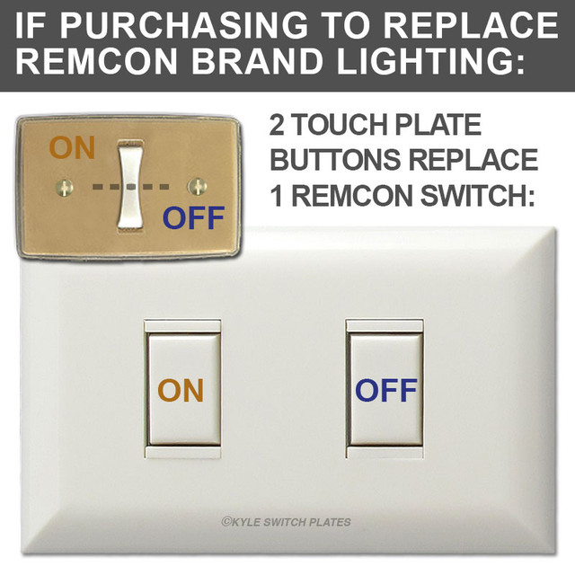 Touch Plate Switches 5000 Low Voltage 2 Button Control White
