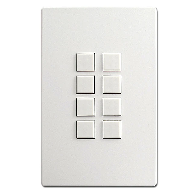 Touch-Plate Ultra Lighting Control Station 6 Switches White