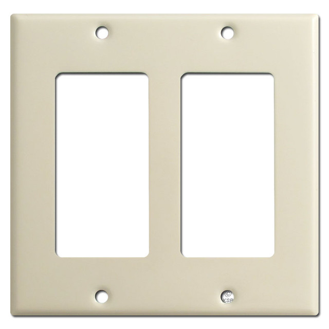 Ivory Decora GFCI Rocker Wall Plate Covers