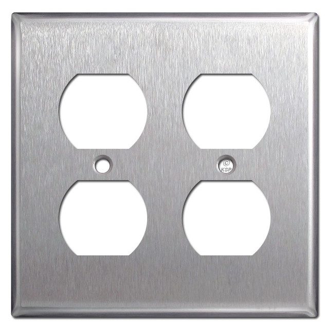 Stainless Steel Receptacle Outlet Wall Plates