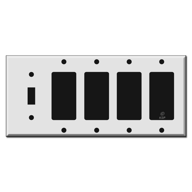 4 Rocker 1 Toggle Switch Plate | Kyle Switch Plates