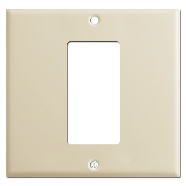 Ivory Decora GFCI Rocker Wall Plate Covers