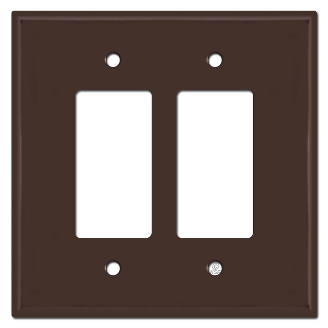 Oversized 2 Gang Toggle Switch Plates Brown Kyle Switch Plates
