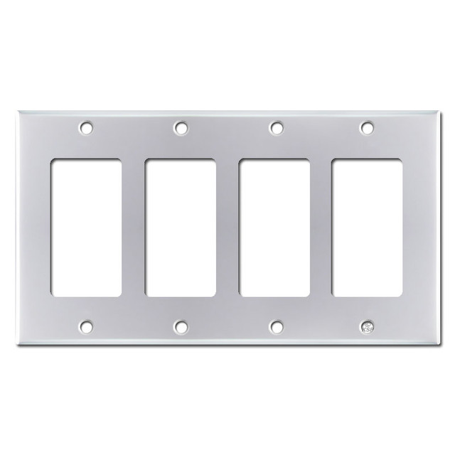 Celtic Irish Light Switchplate Covers in Polished Chrome