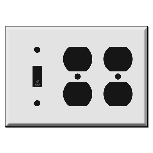 2 Duplex 1 Toggle Switch Plate | Kyle Switch Plates