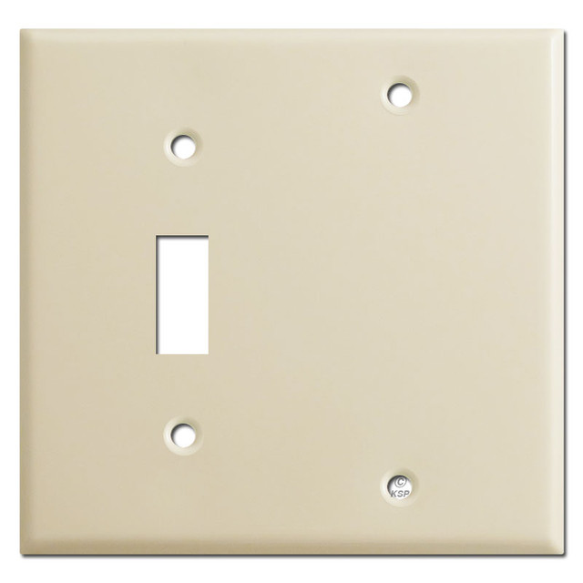 3 Gang 2 Toggle Blank Switch Plates Ivory Kyle Switch Plates
