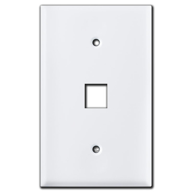 Oversized 2 Telephone Jack Wall Covers - Satin Stainless Steel