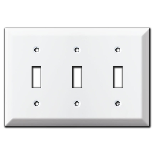 White Raised Switch Plate Extenders