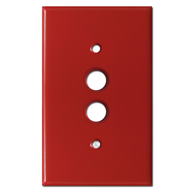 Red Pushbutton Light Switch Covers Made in USA - Kyle Switch Plates