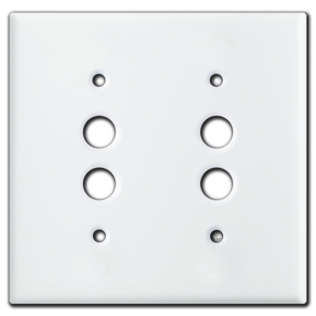 2 Push Button Plate Covers - Dark Bronze | Kyle Switch Plates