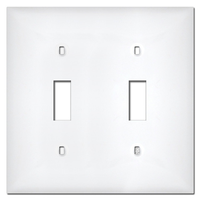 Quality White Plastic Switch Plates - Unbreakable, Made in USA