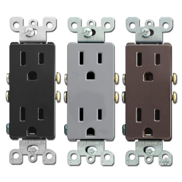 Decora Outlets & Block Receptacles - 15A/20A Modern Plugs