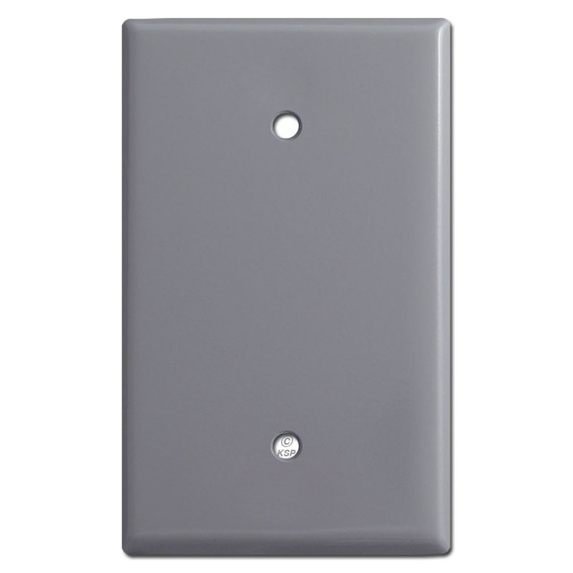 Gray Oversized Light Switch Covers - Jumbo Wall Plates Made in USA