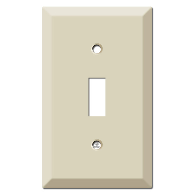 Raised 3 Toggle Light Switch Cover - White
