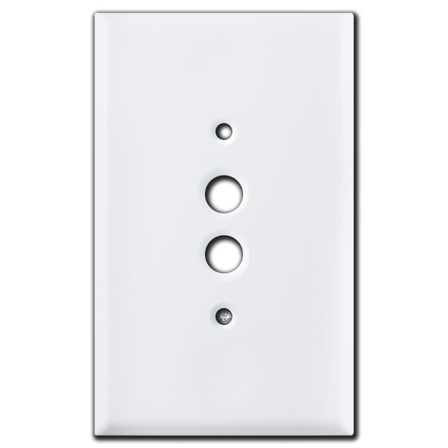 1 Push Button Wall Plates - White | Kyle Switch Plates