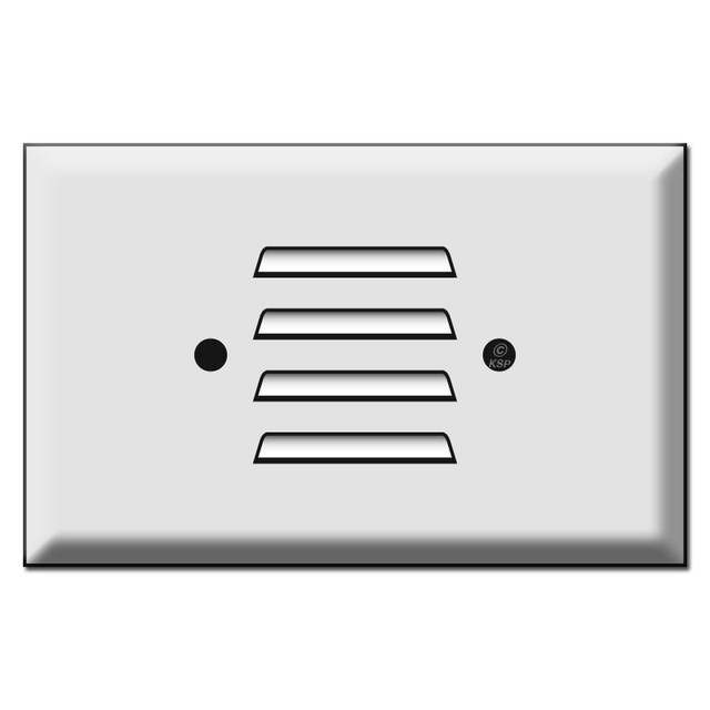 Oversized Louvered Slot Vertical Wall Plate Covers