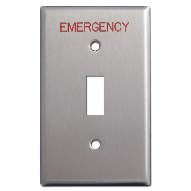 Emergency Switch Plate, Red Gas & Oil Burner Cover, GFCI Outlet Plates