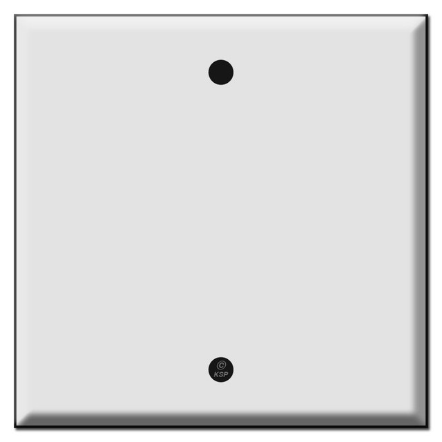 Double Gang Single Blank Centered Switch Plates