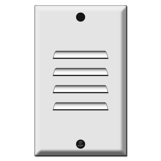 One Vertical Louvered Switch Cover Plates | Kyle Switch Plates