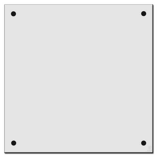 6'' X 6'' Blank Wall Switch Plate Covers - Corner Screws