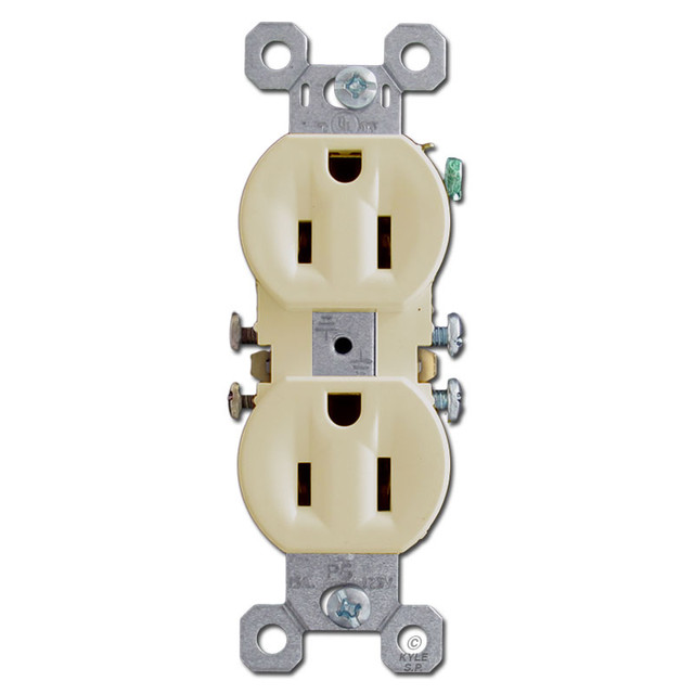 Brown 15A Duplex Outlets | Kyle Switch Plates