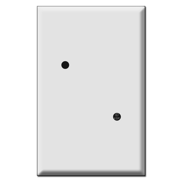 Old Style 1.25'' Round Phone Jack Plate Covers - White