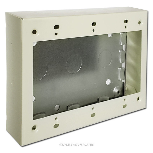 Recessed 3-Gang Electrical Box for Deep Outlets & Cabling