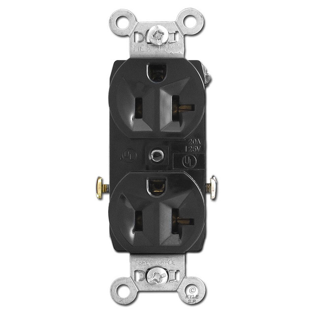 Black Electrical Outlets for Wall Switch Outlet Covers