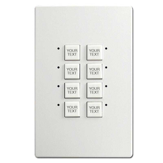 Long Engraved Light Switch Cover Name Plates - Adhesive Back