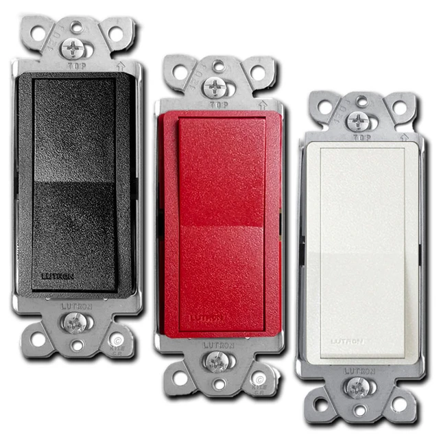 Satin 4-Way Decorator Rocker Light Switch - Lutron | Kyle Switch