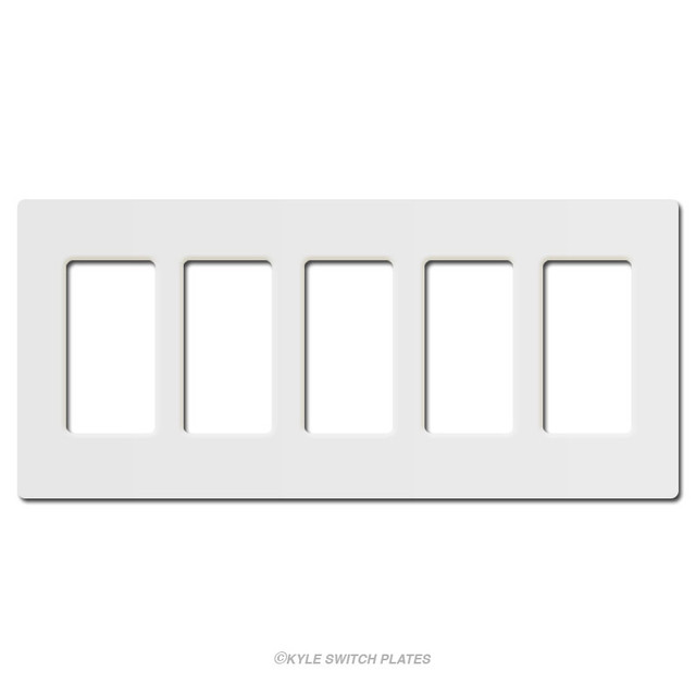 Quality White Plastic Switch Plates - Unbreakable, Made in USA