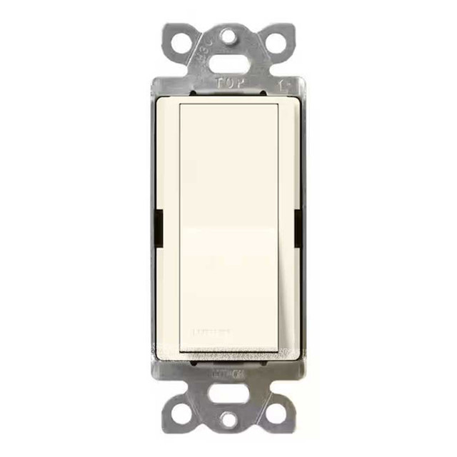Satin Decorator Light Switch - Lutron Biscuit | Kyle Switch Plates