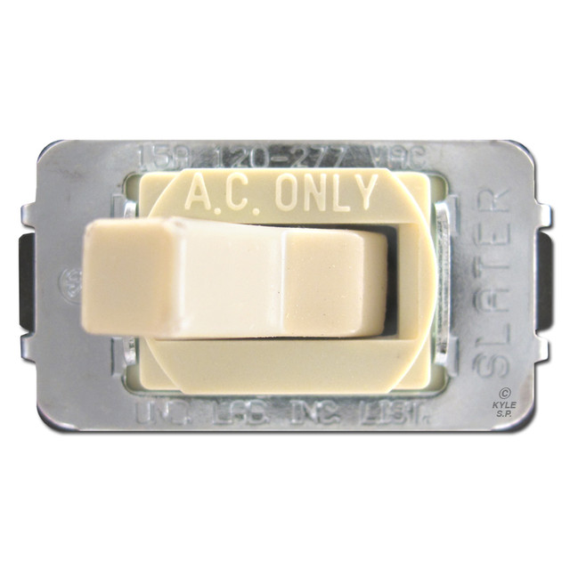 Triple Stacked Ivory Toggle Switch & Strap Set - Despard 15A