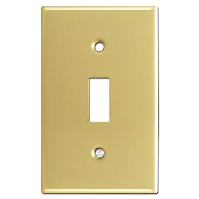 Polished Brass Toggle Switch Plate Covers
