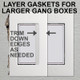Energy Saving Foam Insulating Gaskets for Toggle Switch Plates