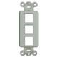 Gray Phone & Cable Jacks for Telephone Wall Plate Covers