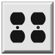 Duplex Receptacle & Outlet Cover Wall Plates