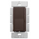 Brown 3-Way Rocker Light Switches 1000W Preset Dimmer Soft Glow