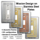 Mission Light Switch Wall Plates - Stainless Steel - Kyle Design