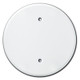 Round Blank Ceiling Outlet Covers for 4'' Box - Satin Stainless Steel