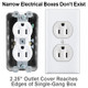 2.25 Inch Single Narrow Outlet Cover Plates | Kyle Switch Plates