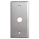 2.25'' Narrow .625'' Phone Cable Outlet Cover - Satin Stainless Steel