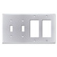 1 Decora 2 Toggle Switch Plate - Polished Chrome