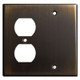 Oil Rubbed Bronze Receptacle Wall Plate Covers