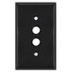 1 Gang Push Button Light Switch Covers - Black