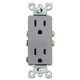 Gray Electrical Outlets for Grey Receptacle Cover Plates