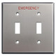 Emergency Toggle Switch Plates for Critical Locations